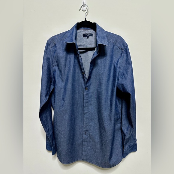Ted Baker | Shirts | Ted Baker Mens Indigo Dot Button Down Shirt | Poshmark